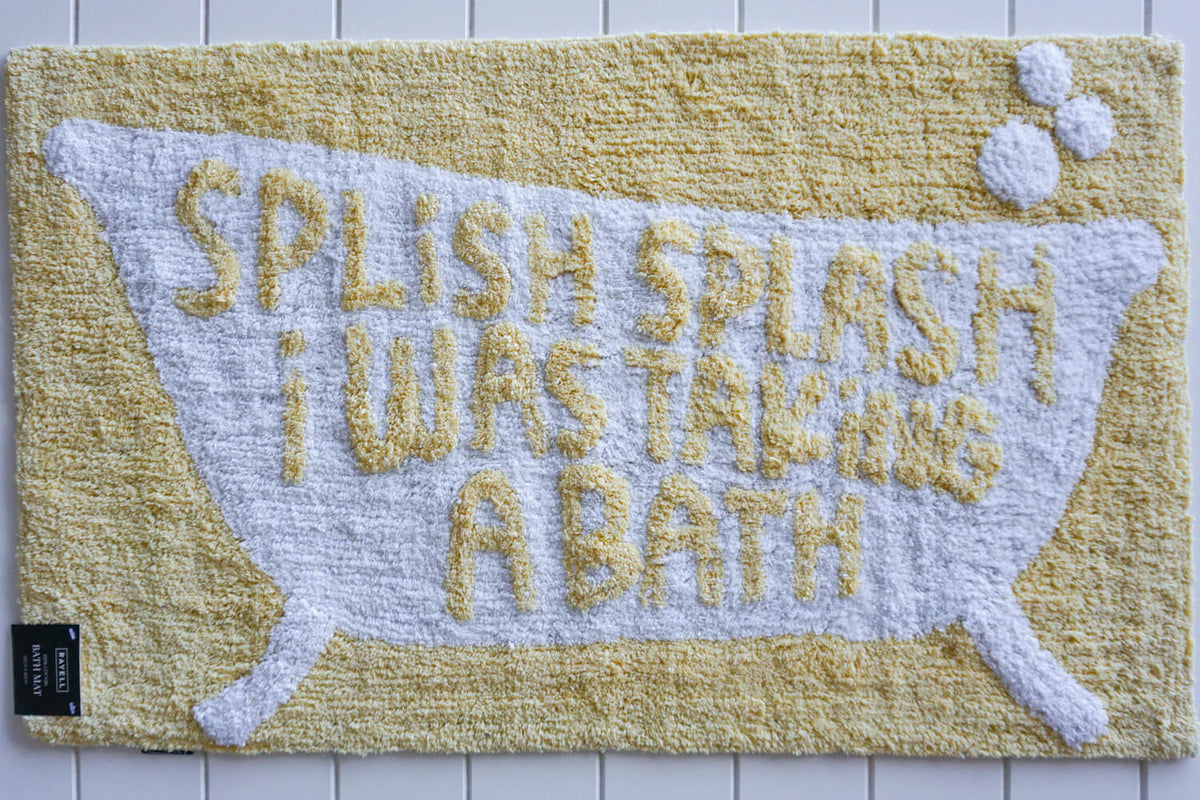 Bath Mat - Splish Splash I Was Taking A Bath — The Iris Patch